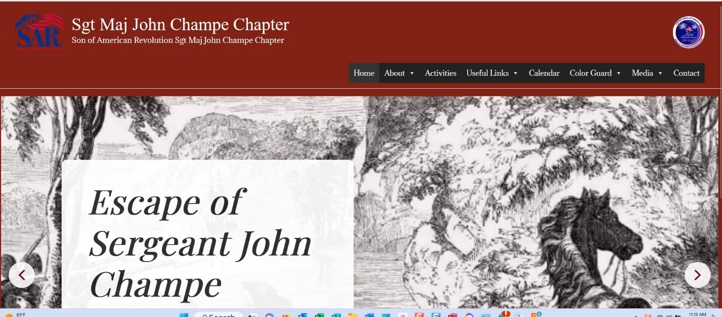 SGT MAJOR JOHN CHAMP UNVEILS NEW WEBSITE